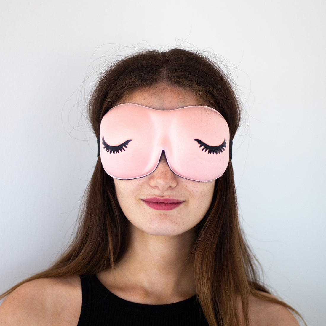 Pink Satin Lash Sleep Mask | Protect your eyelash extensions – LASHMELOVELY